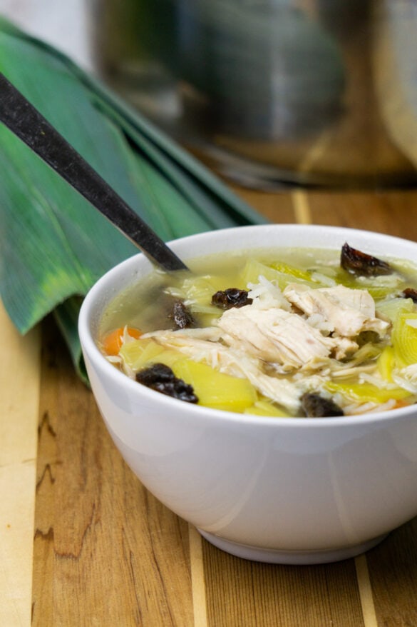 Tasty Scottish Cock-a-Leekie Soup Recipe - Scottish Scran